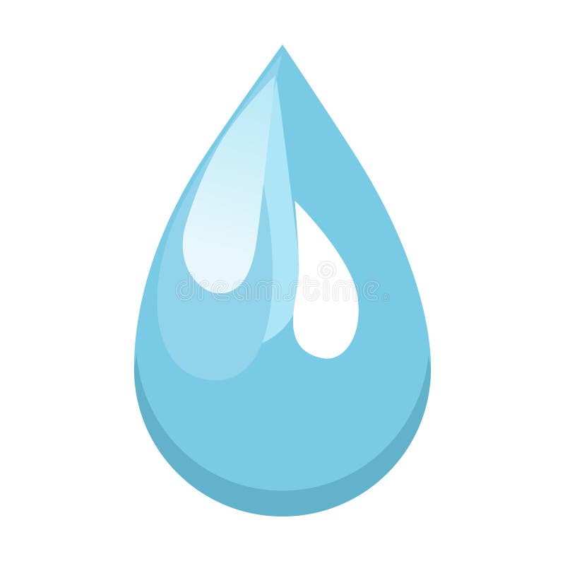 Vector Isolated Weather App Icon with Blue Raindrop. Interface Elements ...
