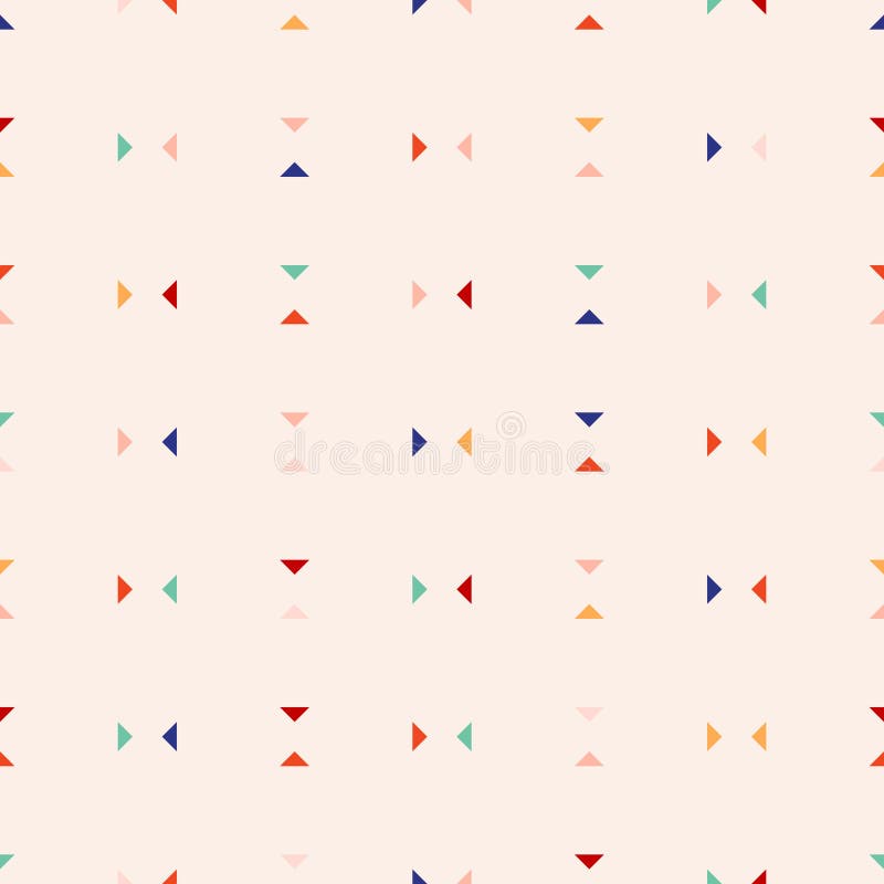 Cute Vector Minimalist Geometric Seamless Pattern with Small Colorful ...