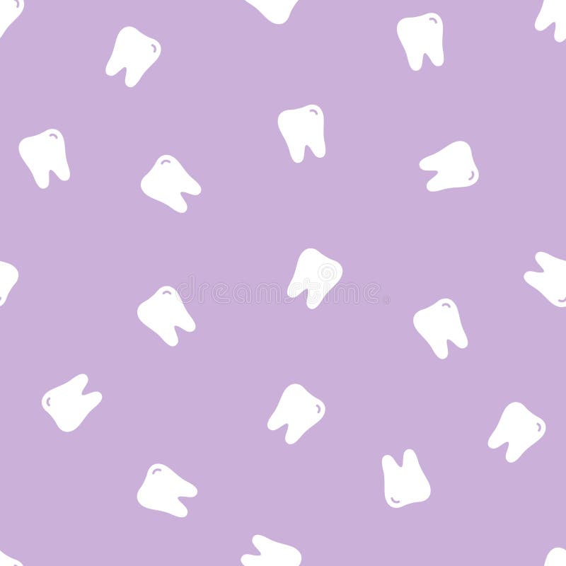 Cute Vector Seamless Dental Pattern Stock Vector - Illustration of ...