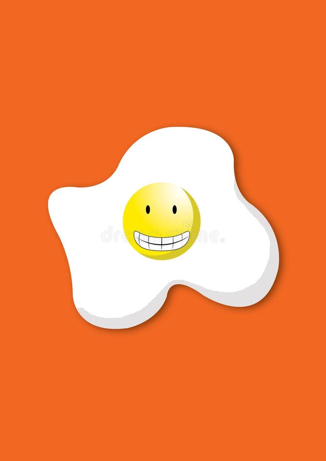 Cute Vector of Smiling Eggs Stock Vector - Illustration of drawing ...