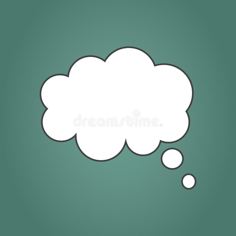 Cute Vector Speech Bubble Isolated Outline Illustration Stock Vector