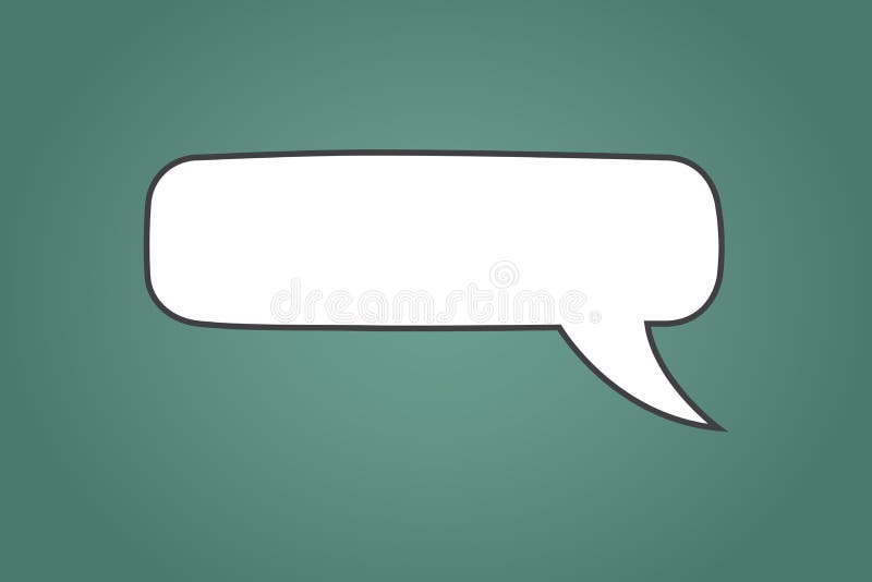 Cute Vector Speech Bubble Isolated Outline Illustration Stock Vector ...