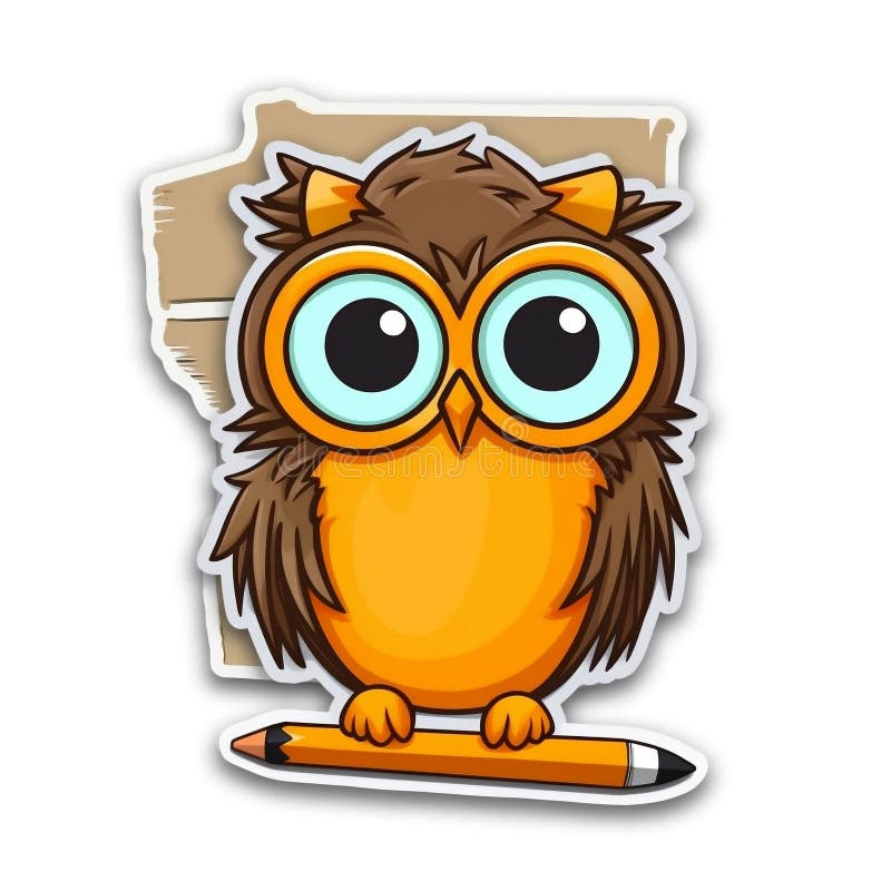 Cute Vector Sticker Design with Lined Paper for Writing. Generative AI ...