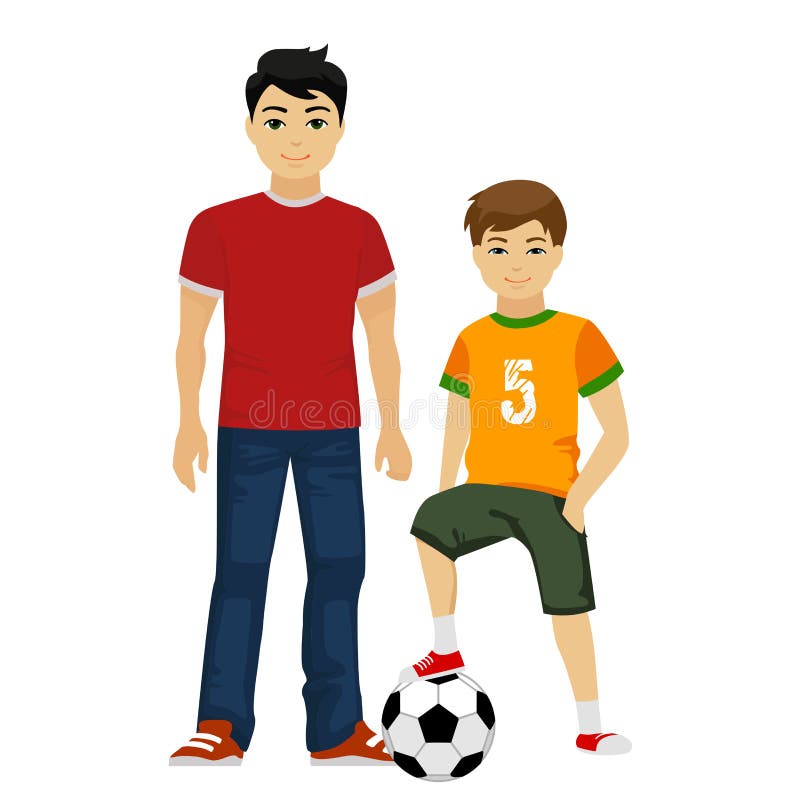 Cute Vector Young Guys Boys. Kids Stock Vector - Illustration of ...
