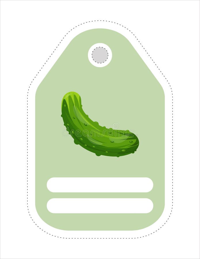 Cute Vegetable Label. Memo, Writing Paper Stock Vector - Illustration ...