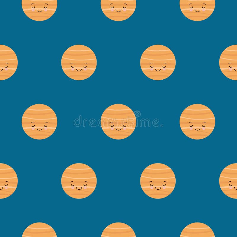 Cute Venus Planet Pattern Seamless Repeat Geometric for Any Web Design ...