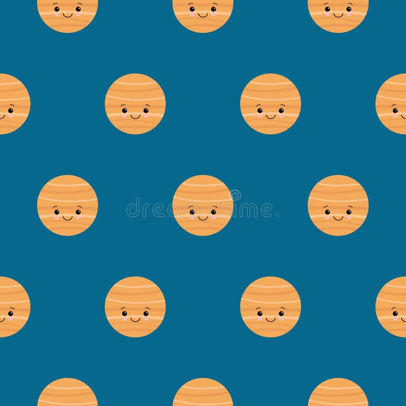 Cute Venus Planet Pattern Seamless Repeat Geometric for Any Web Design ...