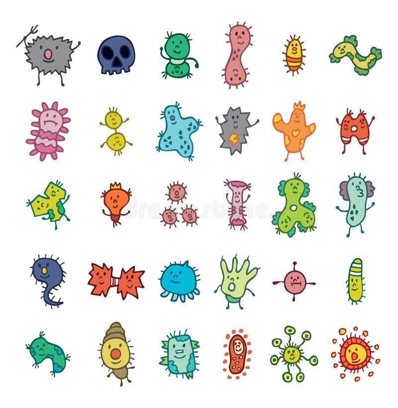 Cute virus element stock vector. Illustration of creatures - 16793777