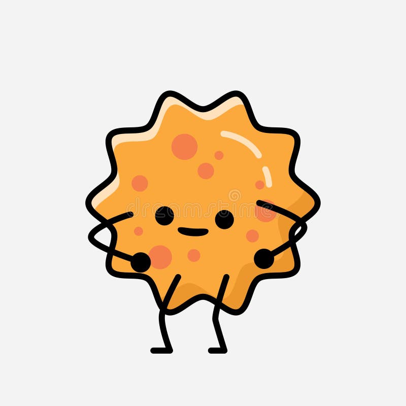 Cute Virus Mascot Vector Character in Flat Design Style Stock Vector ...