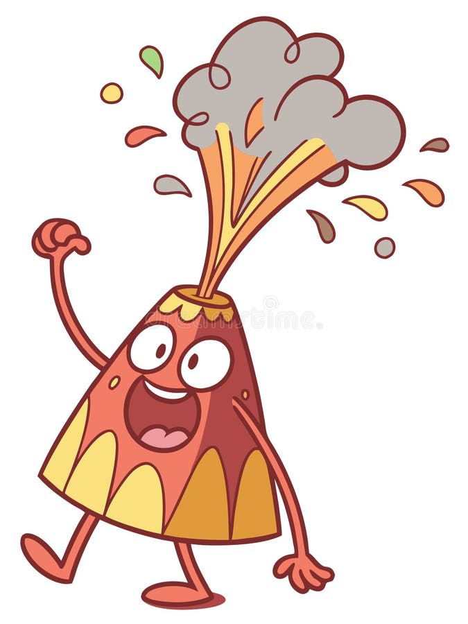 Angry Cartoon Volcano Stock Illustrations – 66 Angry Cartoon Volcano ...