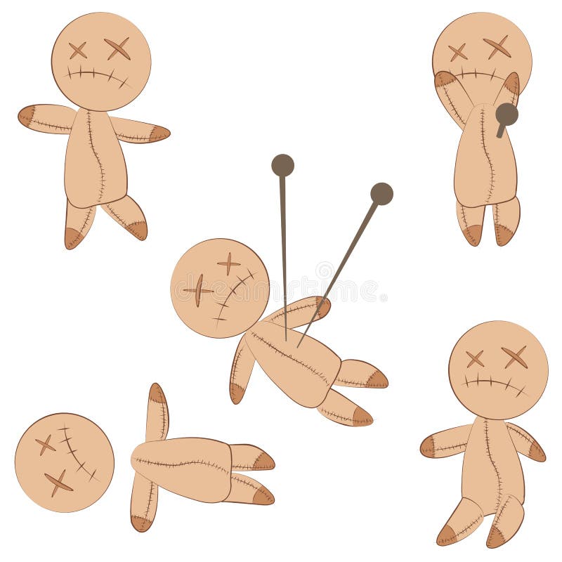 Cute voodoo dolls stock vector. Illustration of person - 26667180
