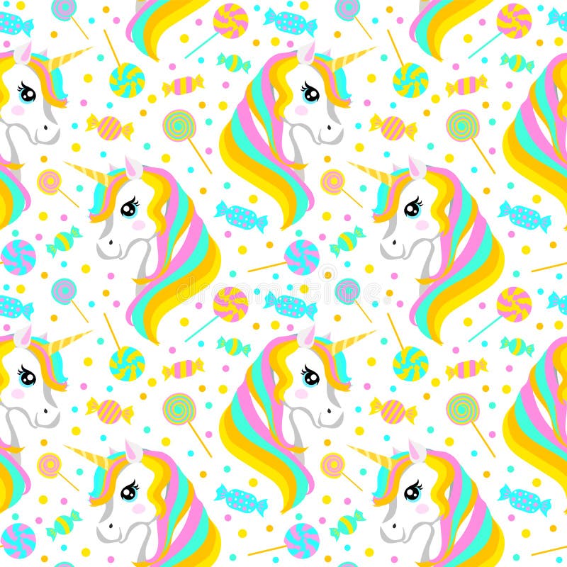 Cute Pattern Background in Lol Doll Surprise Style. Vector Illustration ...