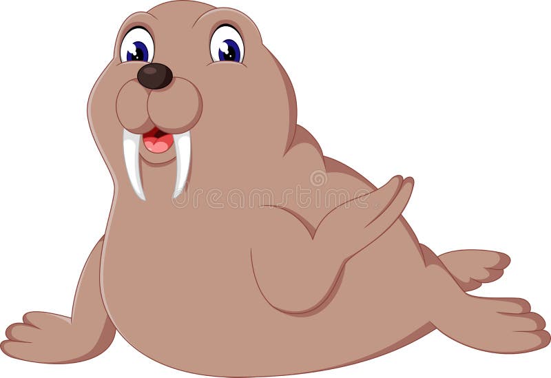 Super Fat Walrus Clipart