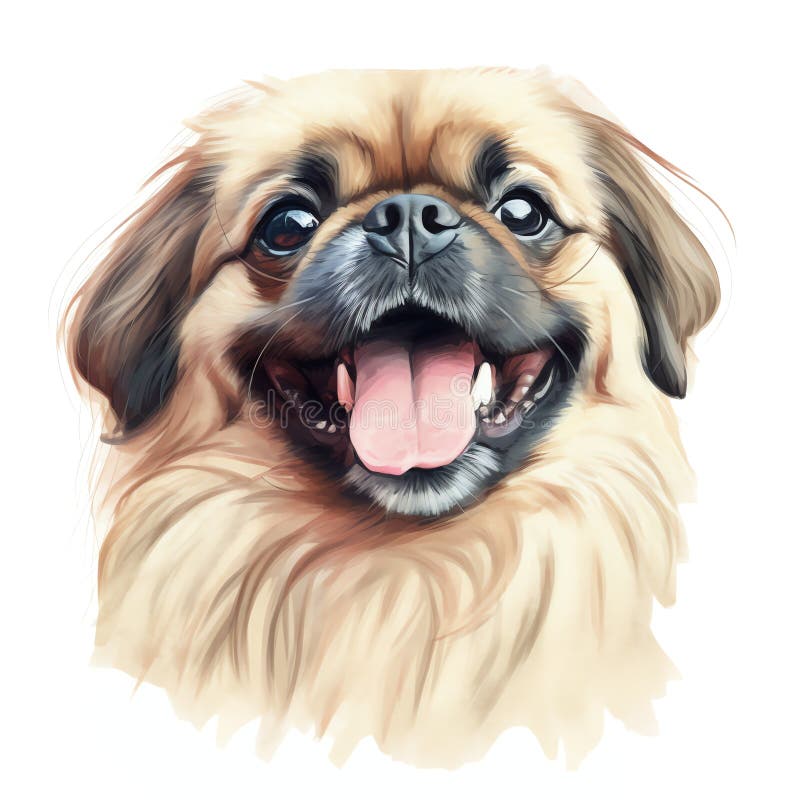 Happy Pekingese Stock Illustrations – 443 Happy Pekingese Stock ...