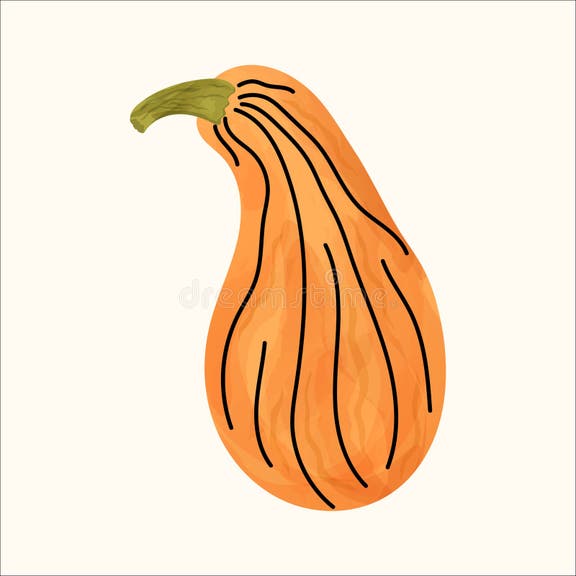 Cute Watercolor Vector Pumpkin Graphics Designed for Fall Sticker Packs ...