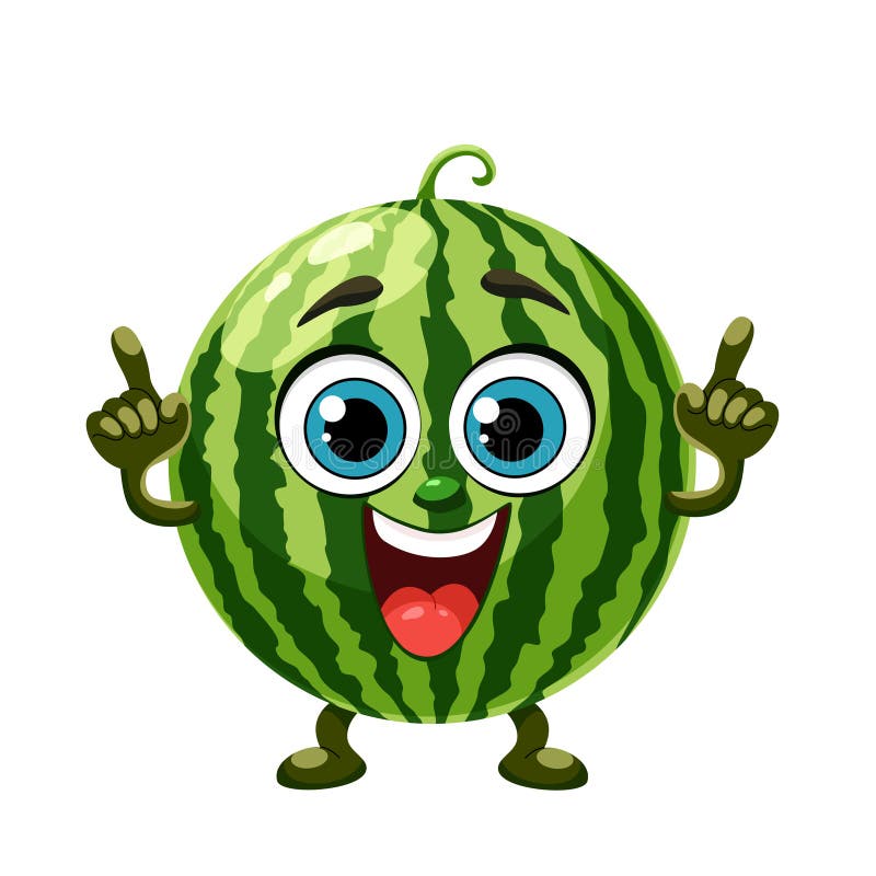 Cute Watermelon Cartoon Stock Illustrations – 20,672 Cute Watermelon ...