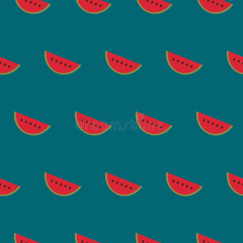 Cute watermelon pattern stock vector. Illustration of fresh - 59911261