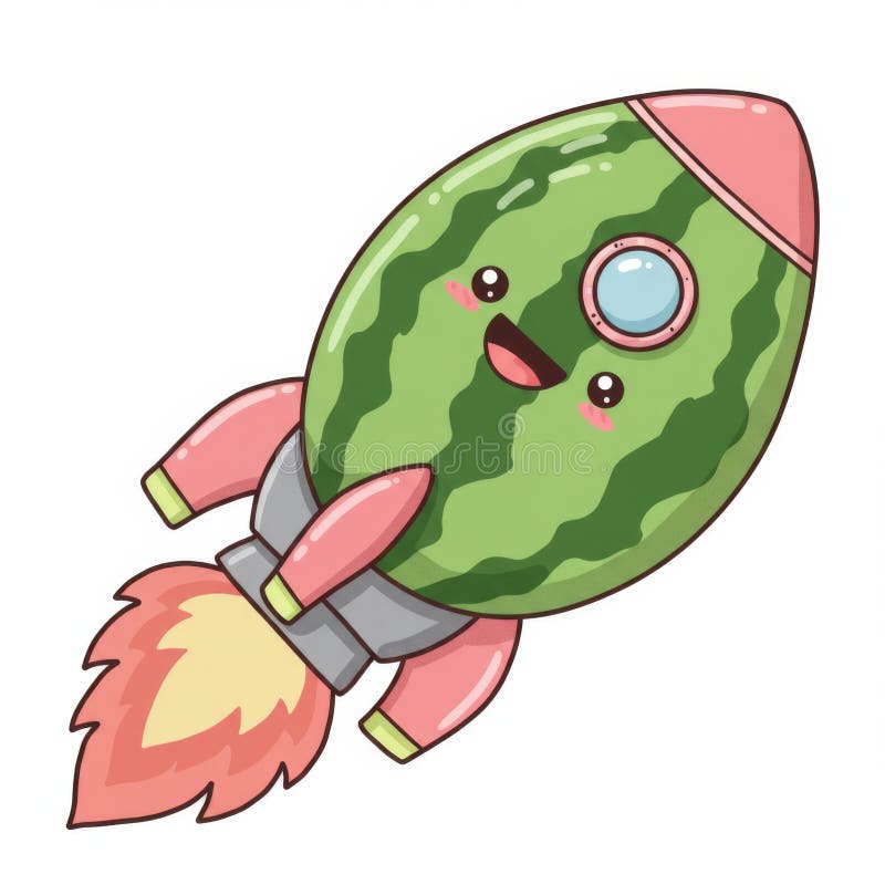 Cute Watermelon Drawing Desgin Vector Illustration Clipart Eps Stock ...