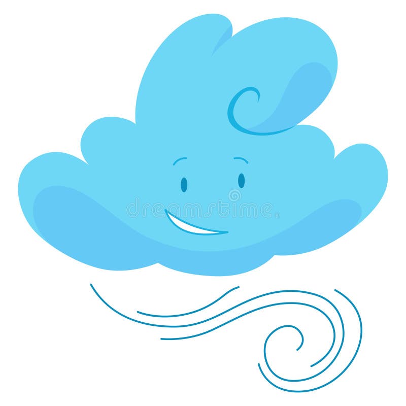 Cute Weather Icon. Emotional Weather Forecast Stock Vector ...