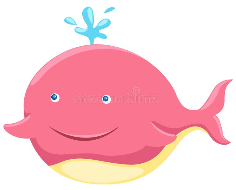 Cute Pink Whale Cartoon Stock Illustrations – 1,738 Cute Pink Whale ...