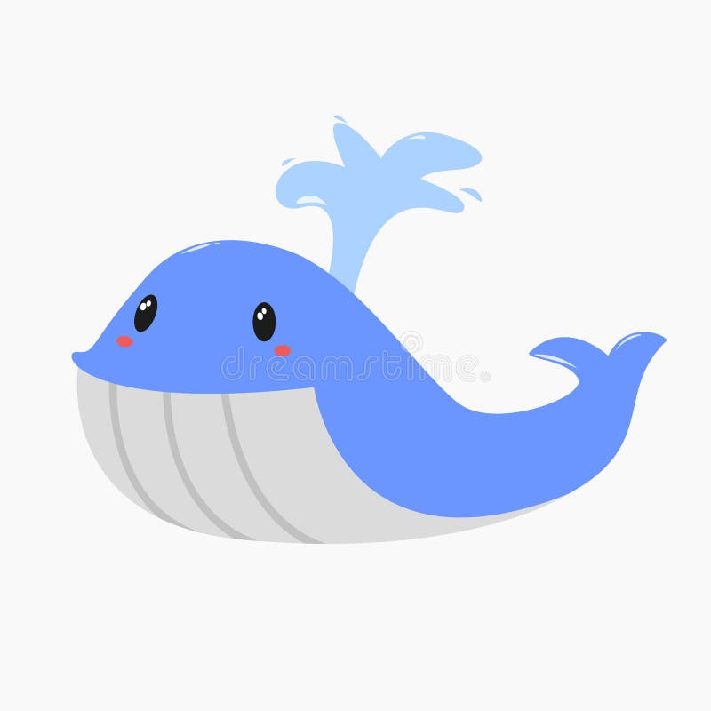 Cute Whale Vector stock vector. Illustration of animals - 88737396