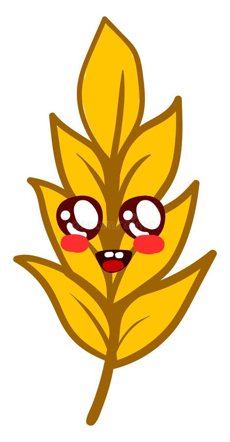 Cute Wheat, Illustration, Vector Stock Vector - Illustration of grain ...