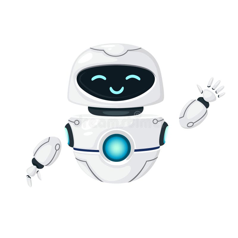 Levitating Robot Vector Icon. Science Fiction Symbol Stock Vector ...