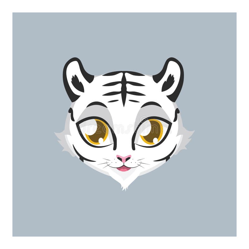Cute Tiger Vector Illustration Art Stock Vector - Illustration of ...