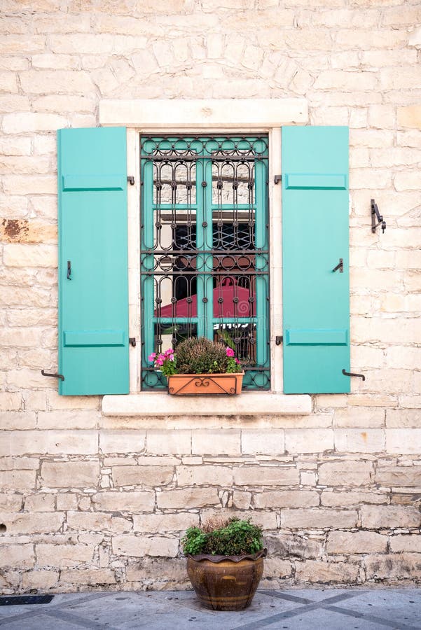 Cute Window on Red Wall stock image. Image of wall, frame - 22243993