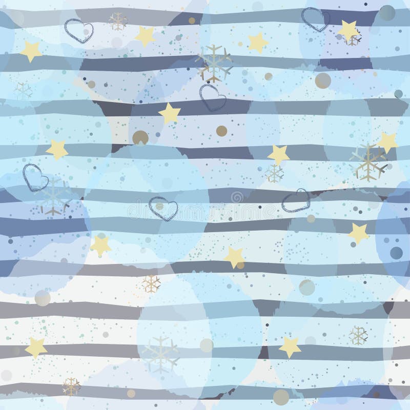 Cute Winter Seamless Pattern with Gingerbread Cookies. Vector ...