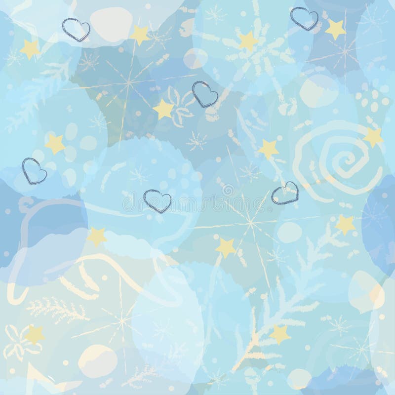 Cute Subtle Winter Background Stock Illustration - Illustration of ...