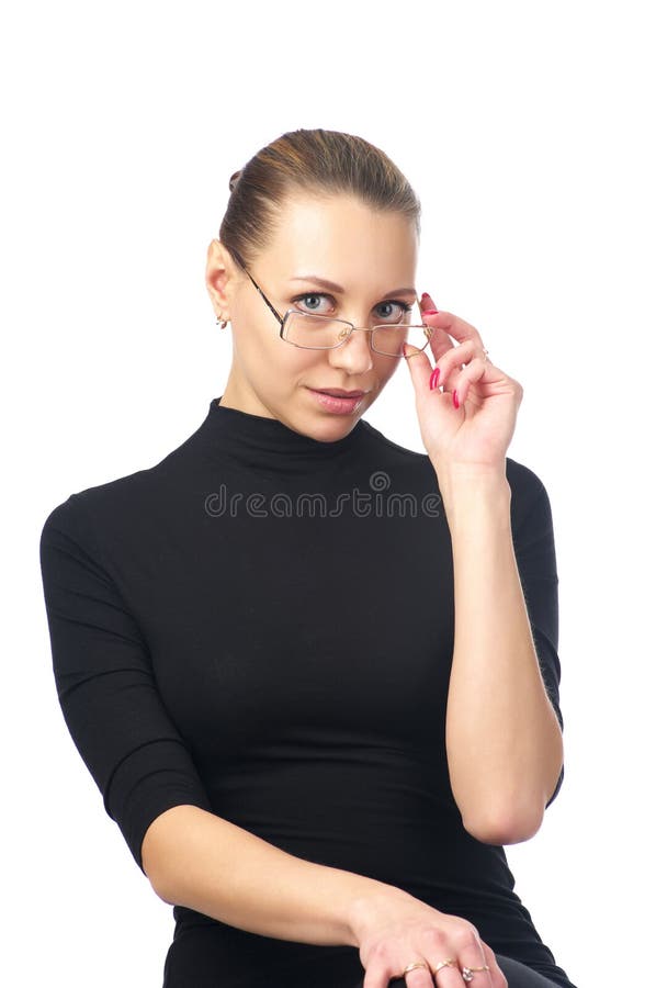 Cute woman reading a book stock image. Image of lady - 12678523