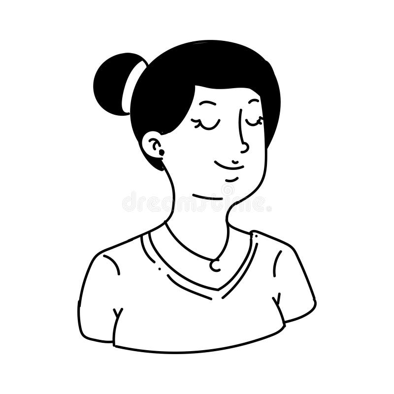 Cute woman design stock illustration. Illustration of design - 290074992