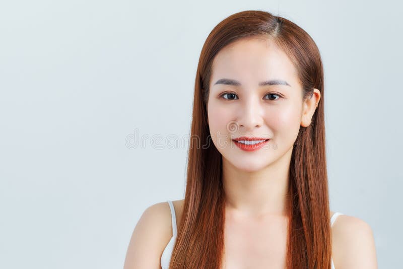 Cute Woman Smiling To Camera Stock Photo - Image of wind, female: 225150950