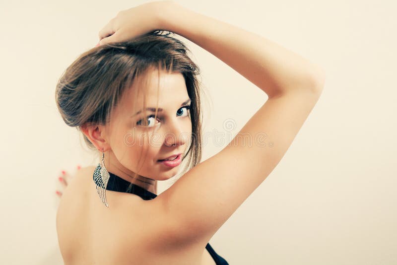 Blonde Backview Isolated Full Body Stock Photo - Image of body, human ...