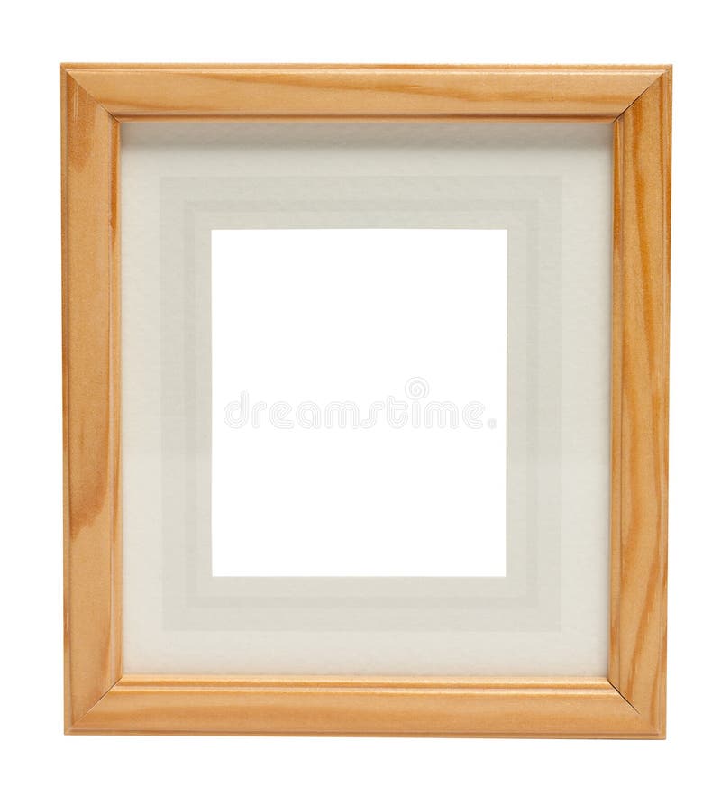 Cute Wooden Picture Frame (with Clipping Path) Stock Photo - Image of ...