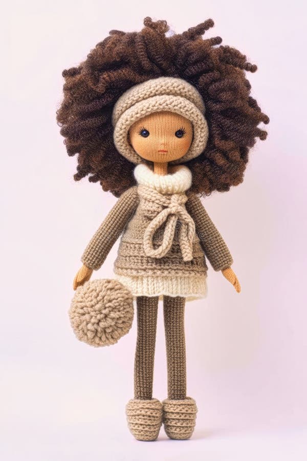 Cozy Handmade Dolls in Colorful Craft Studio Stock Illustration ...