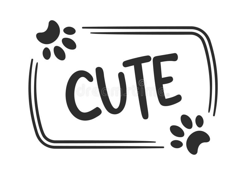 Cute work cat frame design stock vector. Illustration of message ...