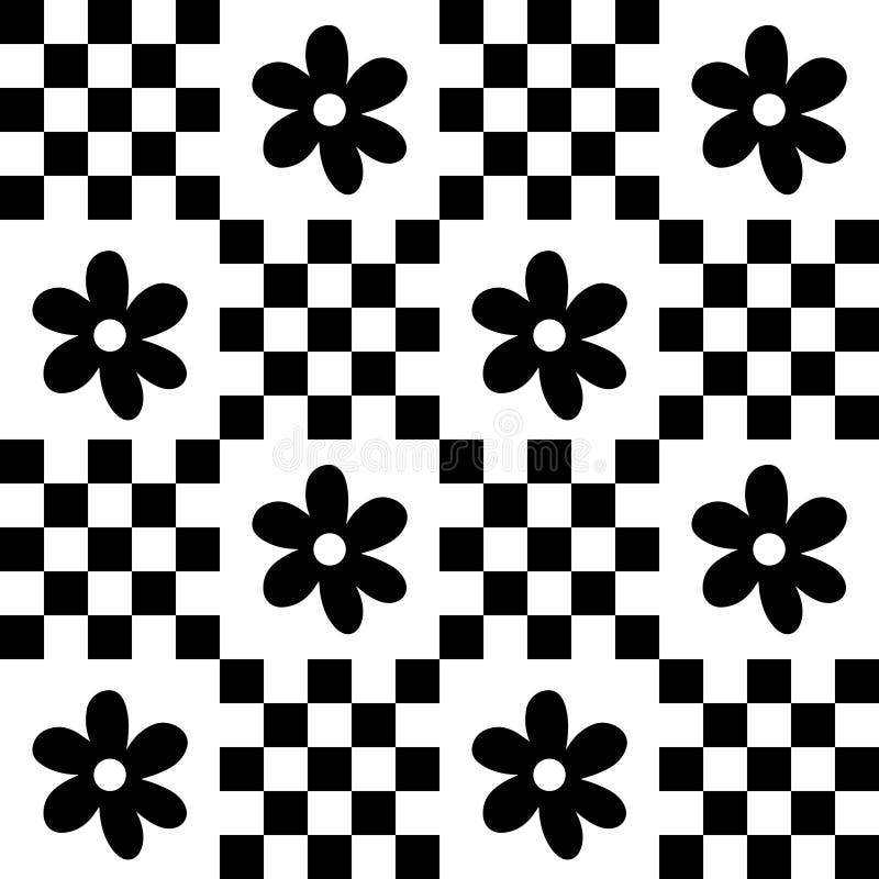Pink Floral Checkerboard Pattern Stock Illustrations – 121 Pink Floral ...