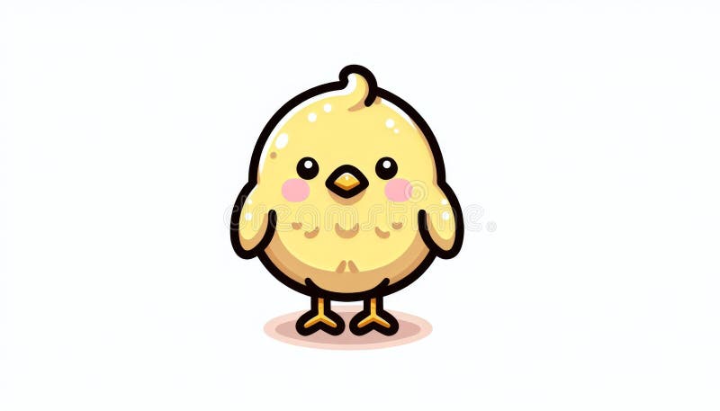 Cute Yellow Baby Chick Pixel Art Illustration Stock Illustration ...