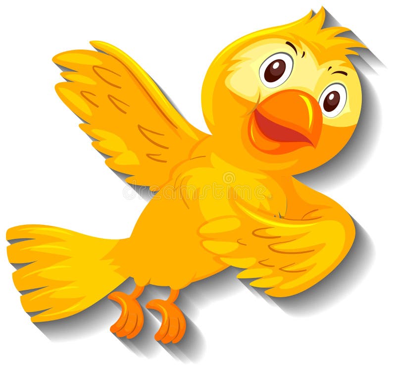 Cute Yellow Bird Cartoon Flying Stock Illustrations – 5,152 Cute Yellow ...