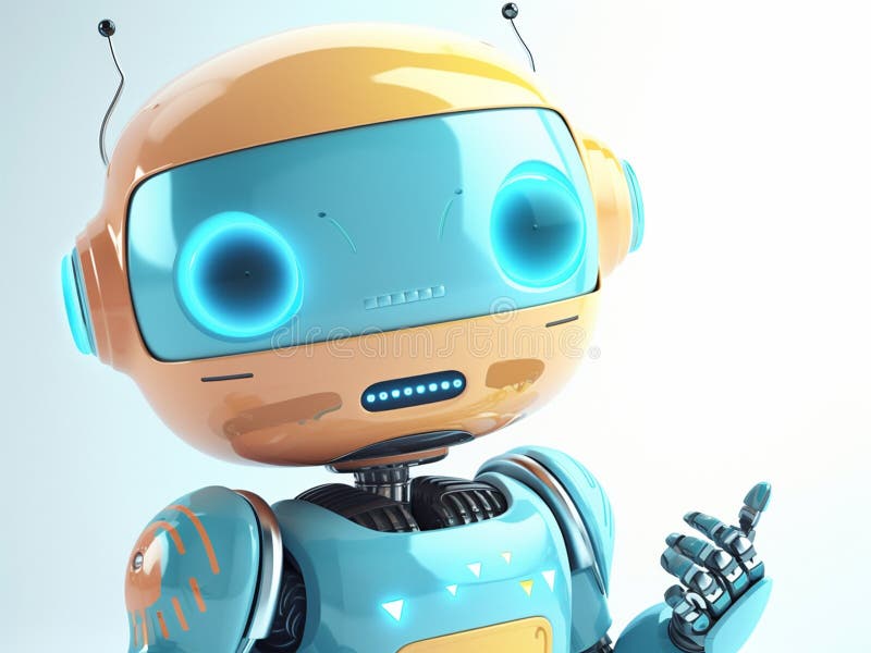 Cute Yellow Chatbot Ai and Customer Service, Chat Bot Virtual Assistant ...