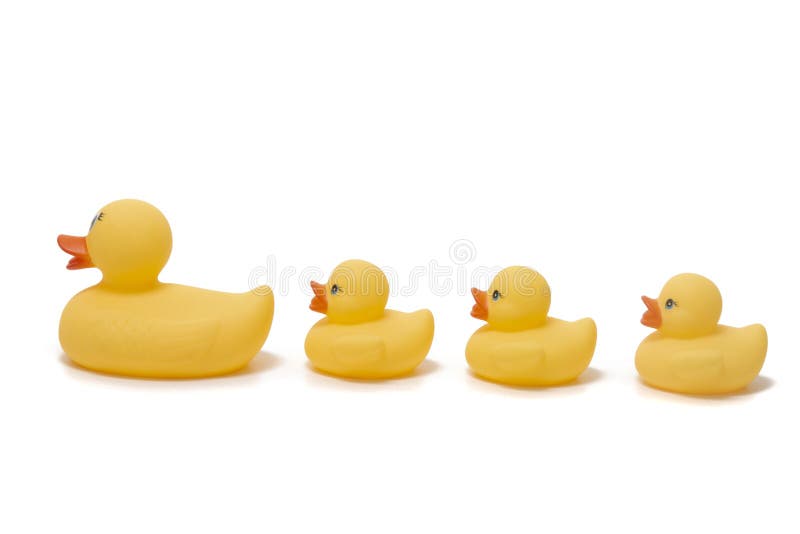 Cute plastic yellow duck stock photo. Image of baby - 170432682