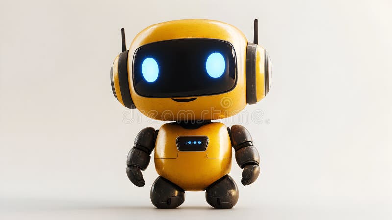 Adorable AI Robot stock image. Image of futuristic, design - 369464111