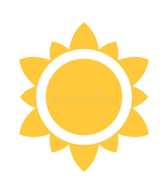 Cute Yellow Sun Design Element Stock Vector - Illustration of symbol ...