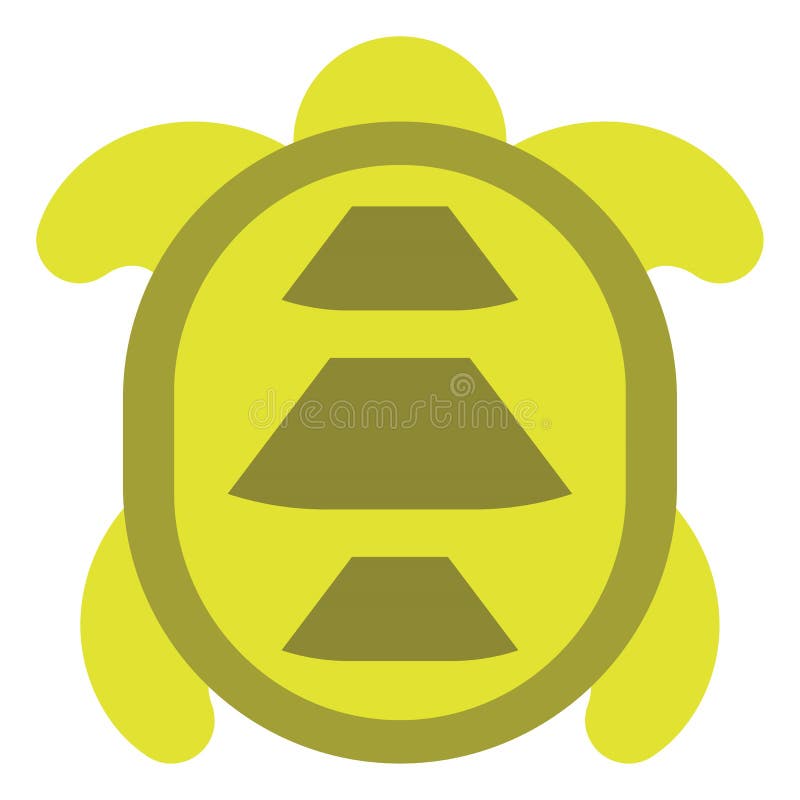 Sea turtle, icon stock vector. Illustration of happy - 261366503