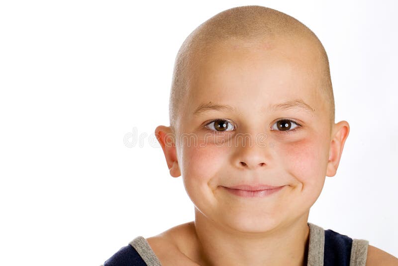 Cute young bald boy stock photo. Image of friendly, childhood - 20679756