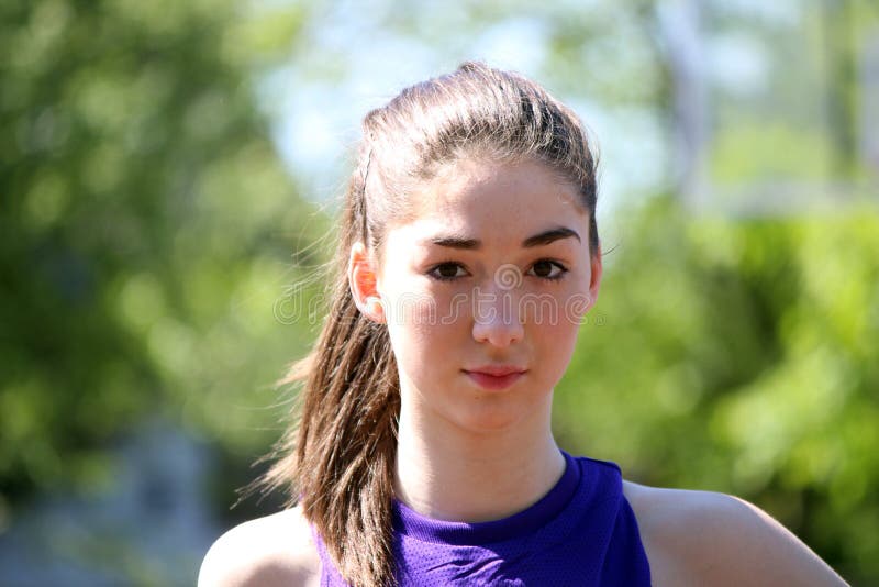 Cute Young Basketball Player Stock Image - Image of adult, school ...