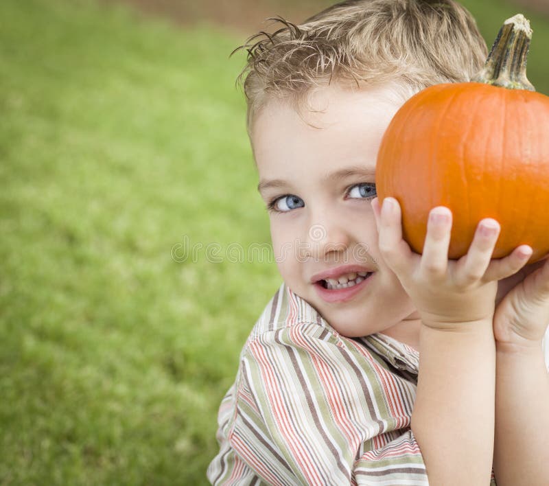 Pumpkin Boy stock image. Image of small, isolated, giving - 35399