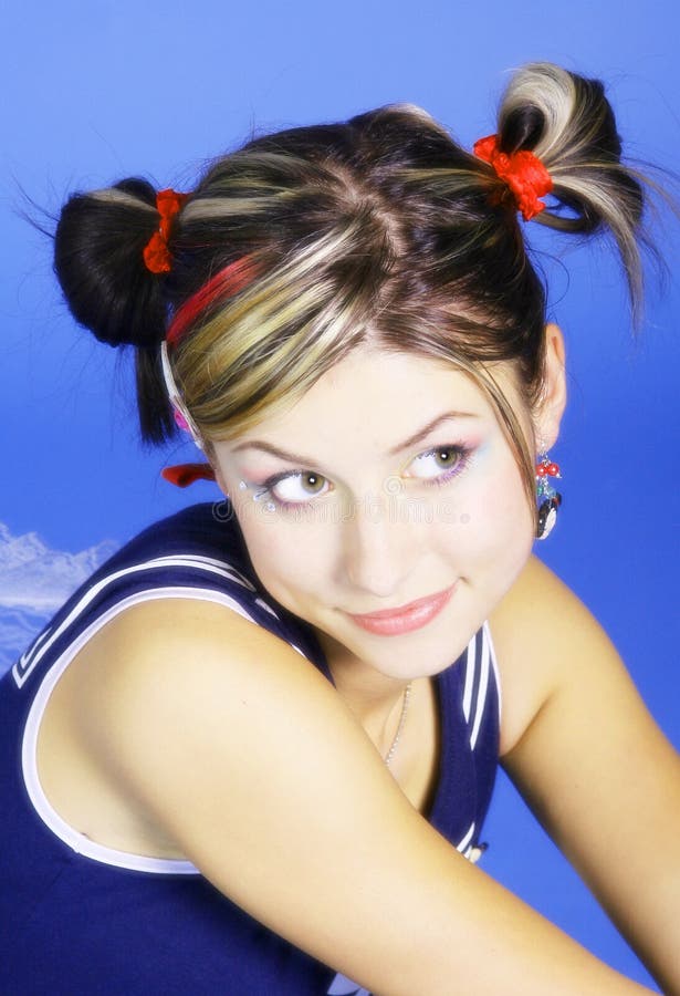 Cute young woman stock photo. Image of brunette, cosmetics - 1493556